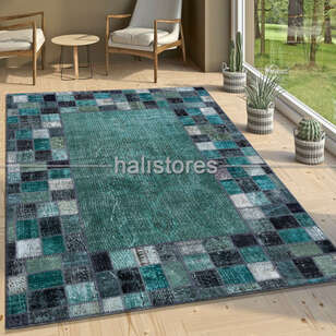 Liviadora Vintage Patchwork Halı Art MD4087 - Halistores.com